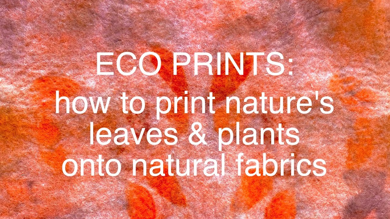 ECO PRINTS TUTORIAL: how to print plants & flower petals onto natural ...