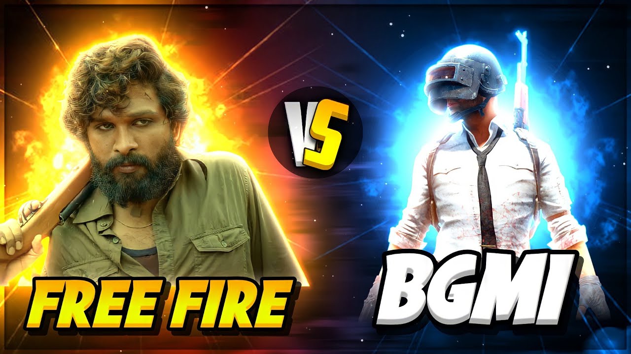 BGMI vs FREE FIRE 🔥 || FREE FIRE vs BGMI || PUBG vs FREE FIRE || FREE ...