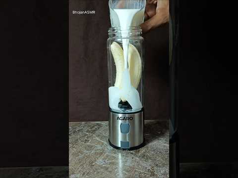 🍌 Simple & Easy Banana Shake Ever! 😎 #milkshake #bananashake #gymdiet