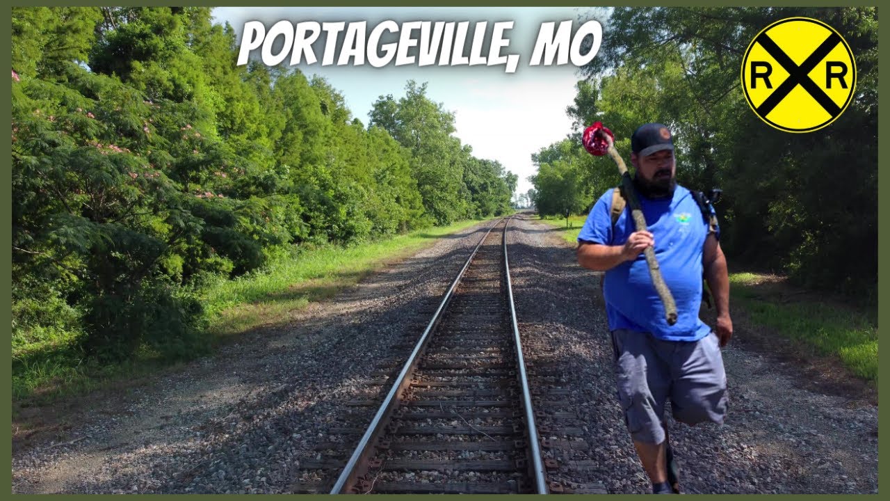 Portageville MO 55 Mile Railroad Hike Day 2 of 6 plus a Stealth - YouTube