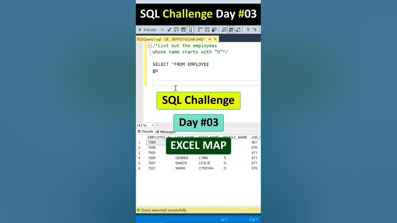 Sql Challenge Day 03 Sql For Beginners Sql Shorts Youtube