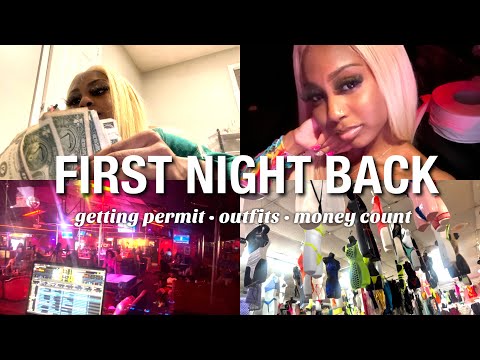 STRIPPER VLOG: first night back in the club!