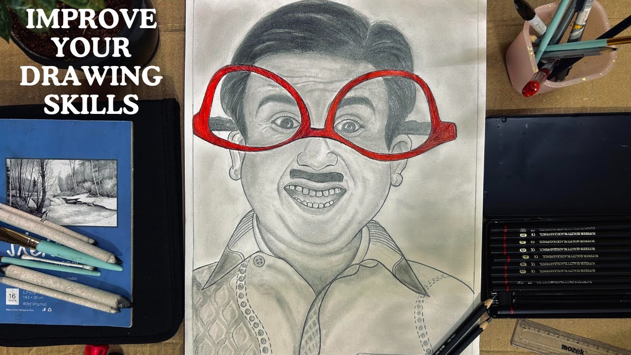 Jethalal drawing | Taarak Mehta Ka Ooltah Chashmah #tmkoc | Drawing ...