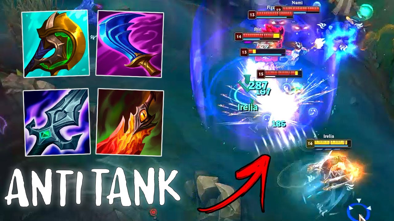 IRELIA BUILD ANTI TANK - LEAGUE OF LEGENDS - YouTube