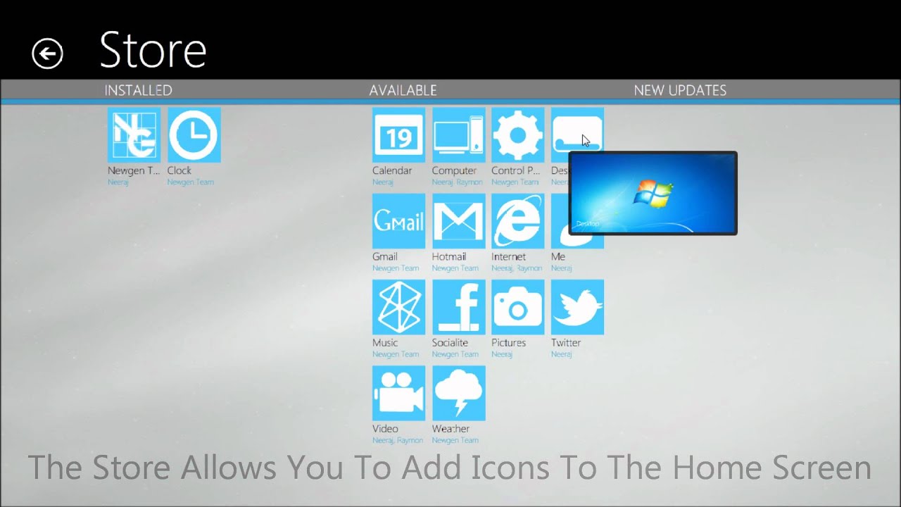 NewGen - Metro UI Widget/Theme - YouTube