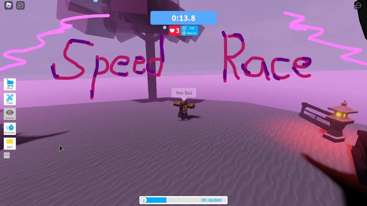 Playing Speed Race! (Roblox Video) - YouTube