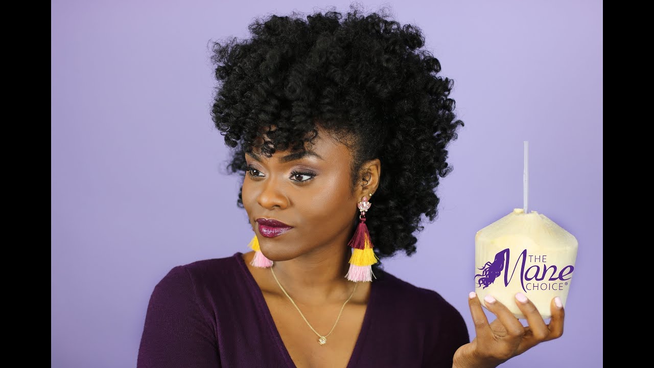 Natural Curly Mohawk Ft The Mane Choice Pink Lemonade and coconut ...