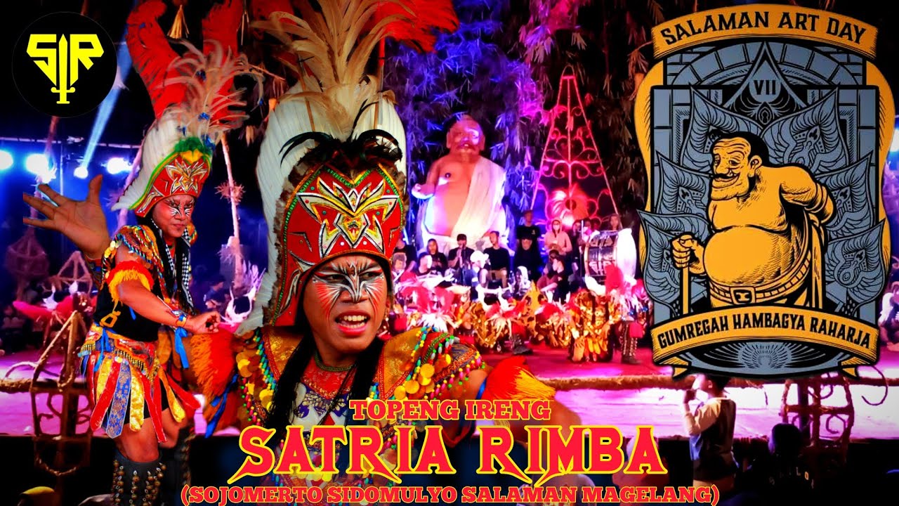 🔴Salaman Art Day . Full Amazing Topeng Ireng Satria Rimba (Sojomerto ...