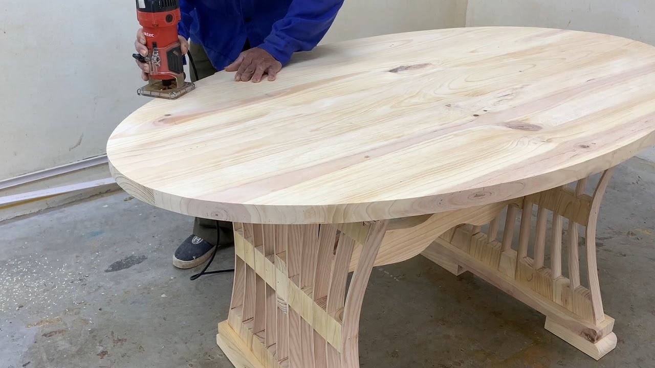 Skillful Woodworking Techniques Of Carpenters - Design A Table Simple ...