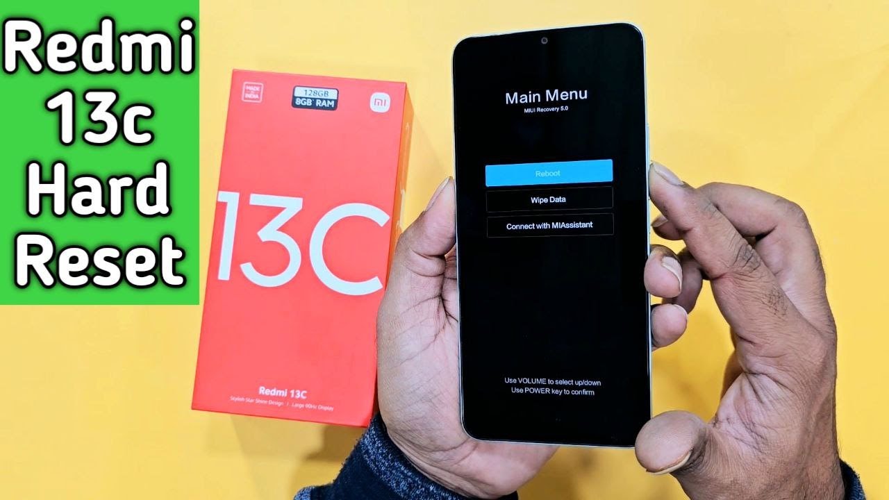 Redmi 13c Hard Reset | Pattern Unlock without pc - YouTube