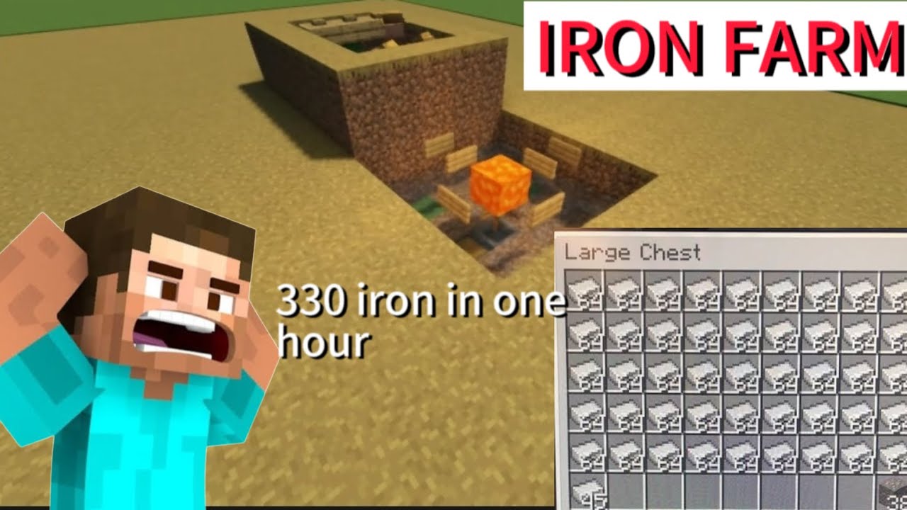 The Easiest and best iron farm in minecraft- Tutorial #minecraft # ...