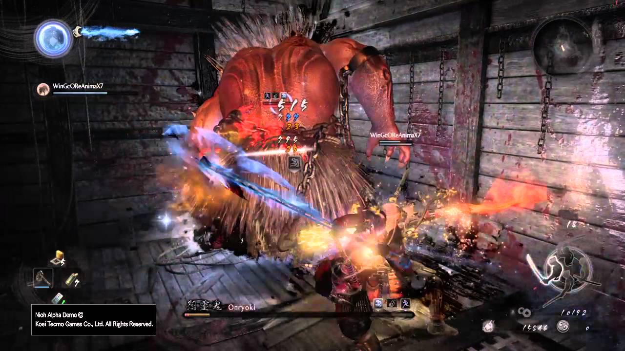 Nioh Alpha first boss - YouTube