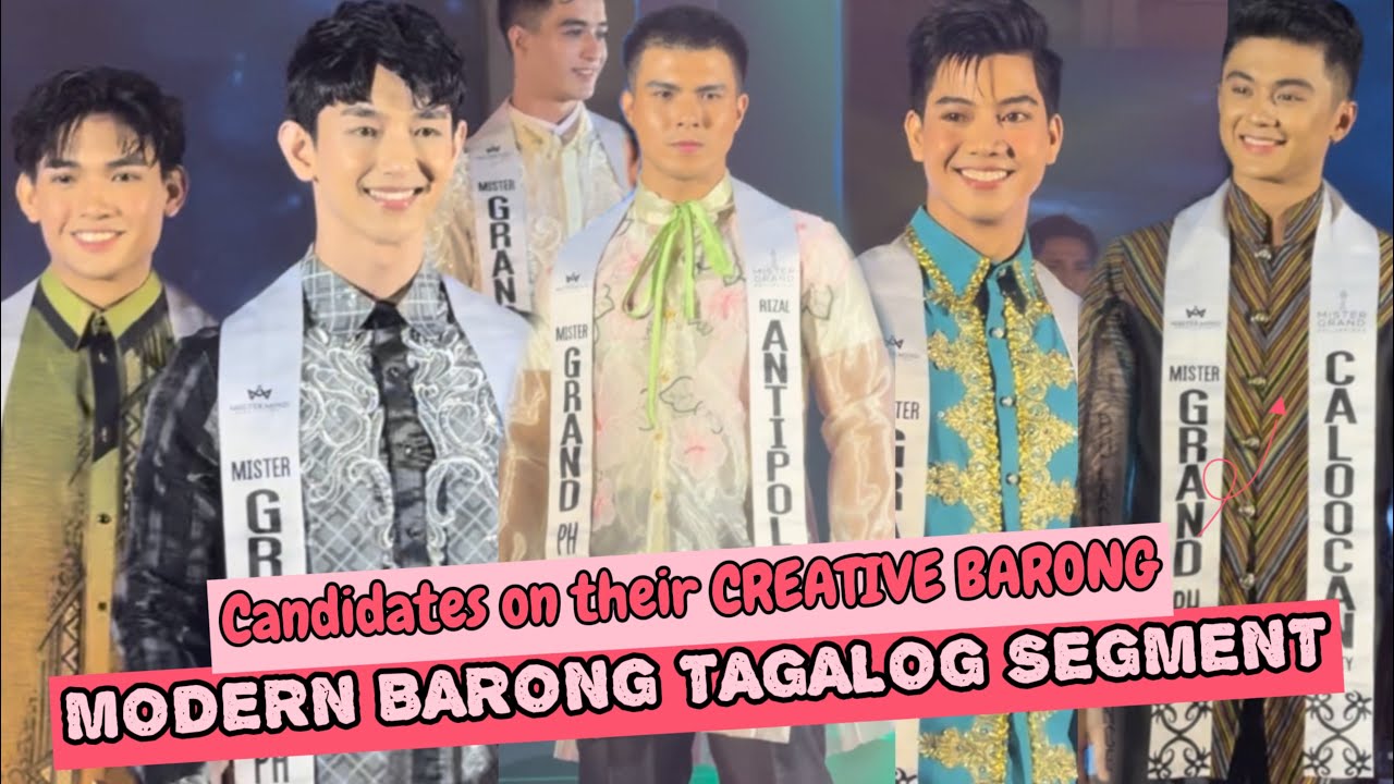 CREATIVE BARONG TAGALOG SEGMENT of Mister Grand Philippines 2024 - YouTube