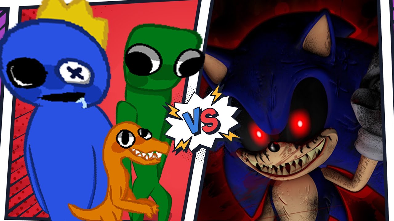 RAINBOW FRIENDS vs SONIC.EXE | CARTOON BATTLE - YouTube