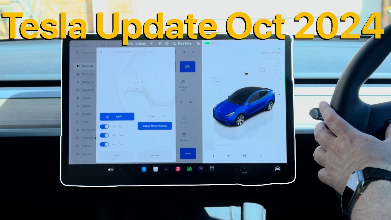 Tesla update October 2024 - YouTube