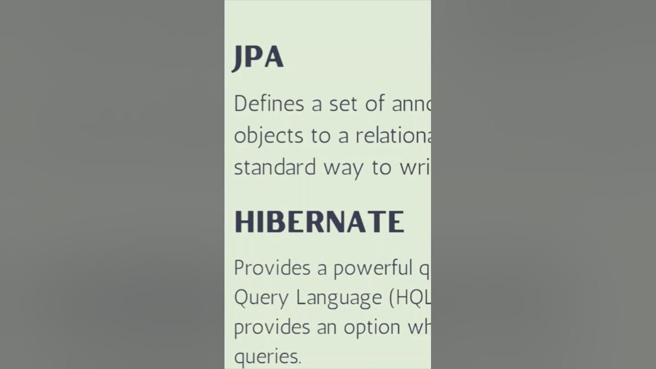 HQL vs JPQL Watch Full video on channel #java #hibernate #jpa - YouTube