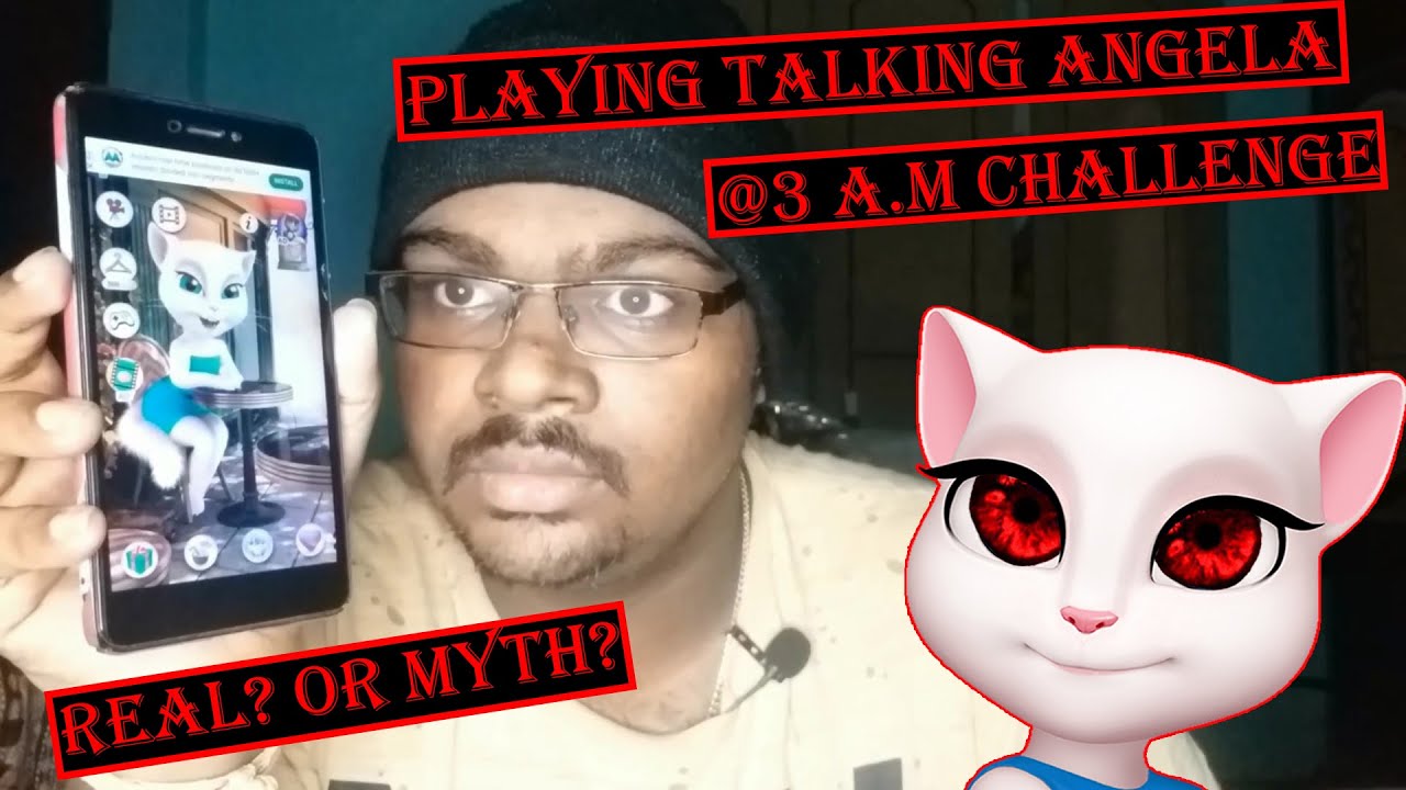 Do not talk to angela at 3am challenge|talking angela|real ghost? or ...