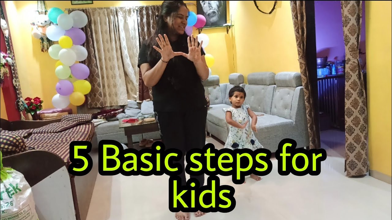 5 Basic dance steps for kids | Tutorial - YouTube