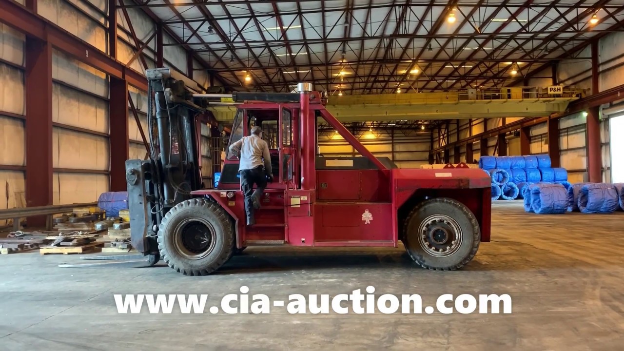 52,000LB Taylor TE-520M Lift Truck - 1994 For Sale - YouTube
