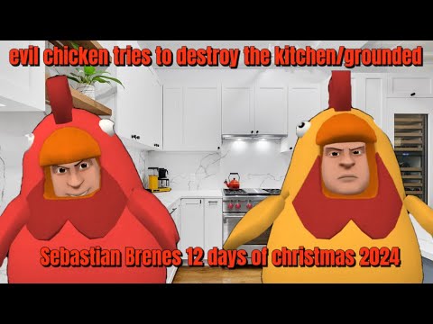 evil chicken tries to destroy the kitchen/grounded - YouTube