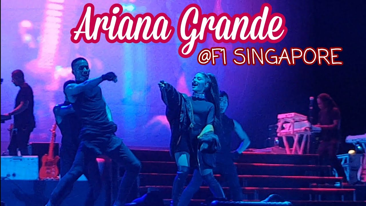ARIANA GRANDE AT F1 SINGAPORE 2017 - YouTube