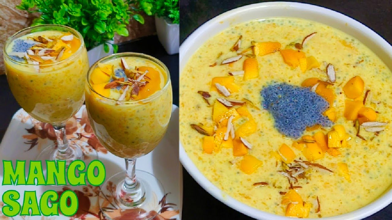 Mango sago recipe 🥭 | आसान तरीके से बनाए मैंगो सागो डिज़र्ट | Easy ...