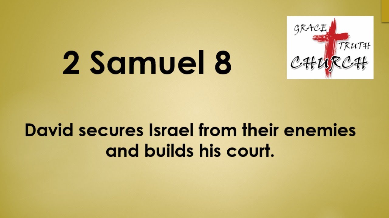 Morning Bible Devotion: 2 Samuel 8 - YouTube