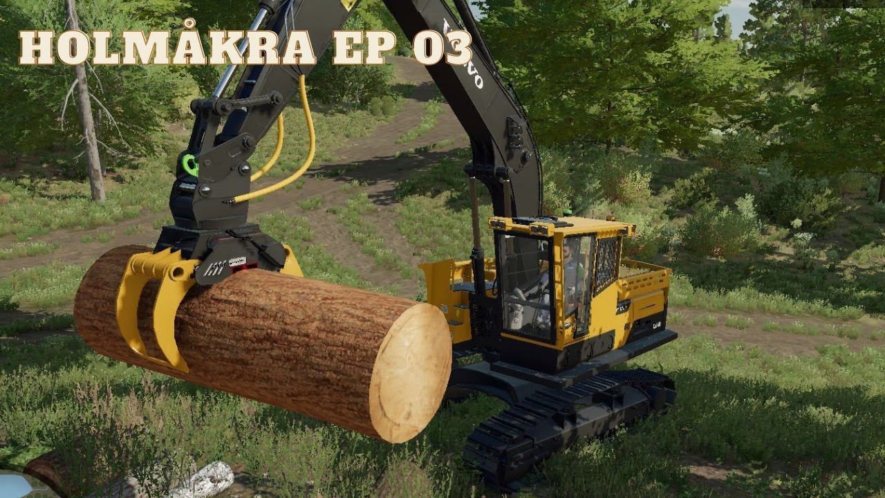 FORESTRY ON HOLMÅKRA MAKING SPACE FOR WAREHOUSE | FS22 | Forestry ...