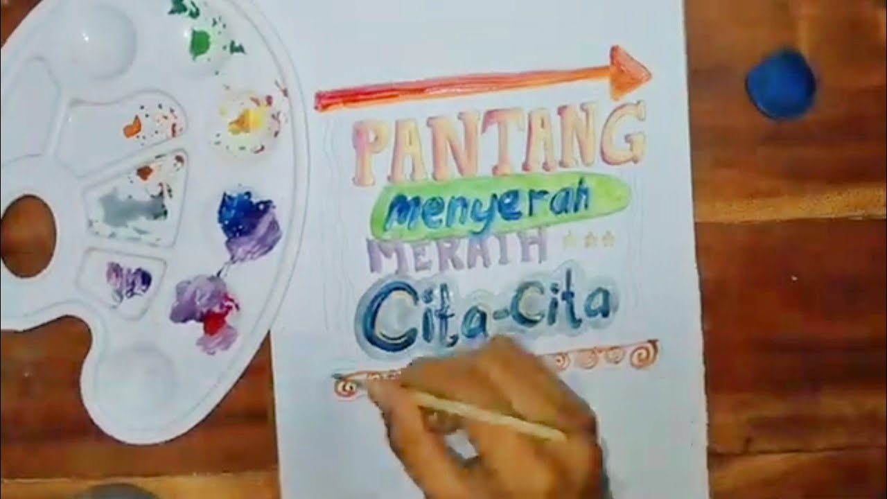 Membuat Karya Desain Tipografi - Materi Seni Rupa Kelas VIII - YouTube