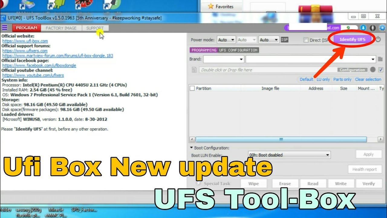 Ufi Box New UFS Tool Update | Latest UFI Update UFS Support Ufs Tool ...