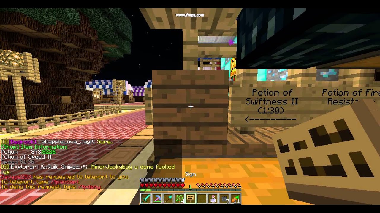 How to Make a Minecraft Shop Sign (Potions) LavaCraft - YouTube