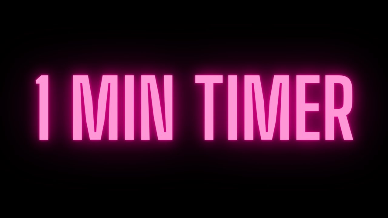 1 Minutes Timer - Help you count down - YouTube
