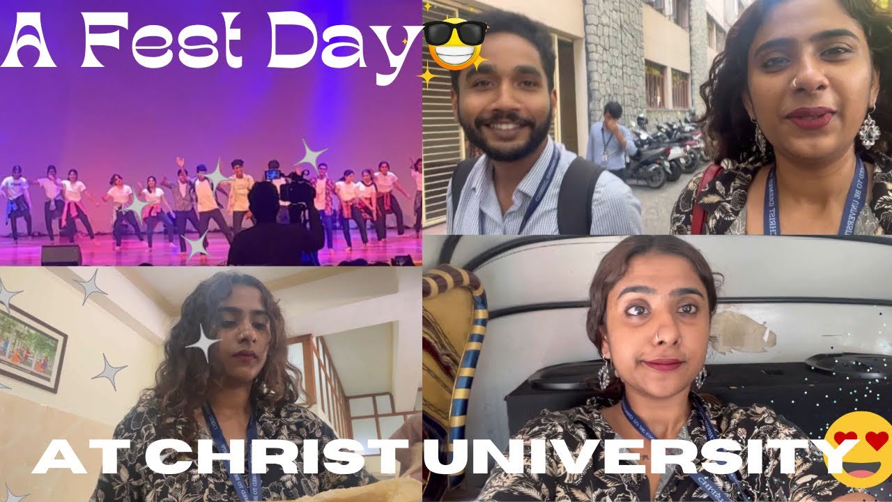 DARPAN FEST Day at CHRIST UNIVERSITY!🔥| Day in my life| NEHA MATHEW ...