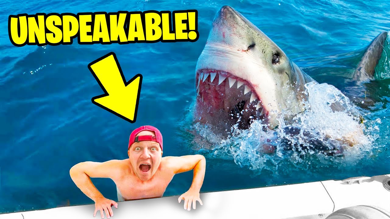 Unspeakable fell into shark tank, then.. - YouTube