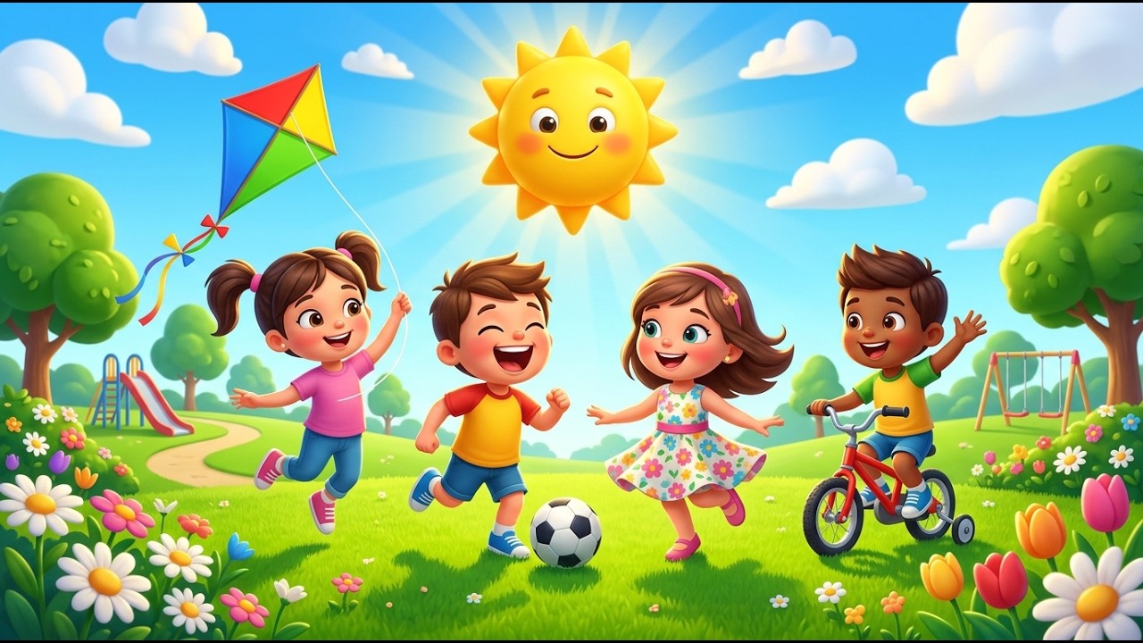 Sunny Day Fun Song ☀️ | Happy Kids Song | Sing Along Nursery Rhyme ...