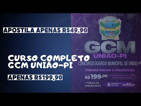 Aula 01- OPERAÇÃO FARDA AZUL- GCM UNIÃO-PI - YouTube