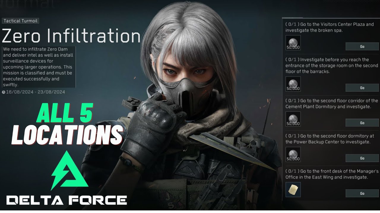 Zero Infiltration Event (All 5 Locations) - Delta Force: Hawk Ops - YouTube