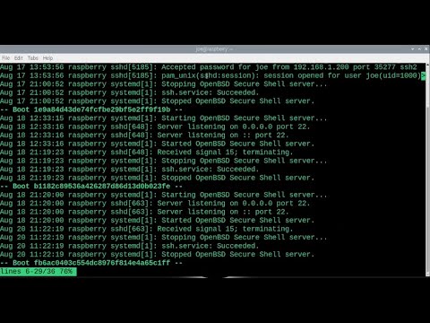 Check Raspberry Pi SSH Log and Authentication Failures - YouTube