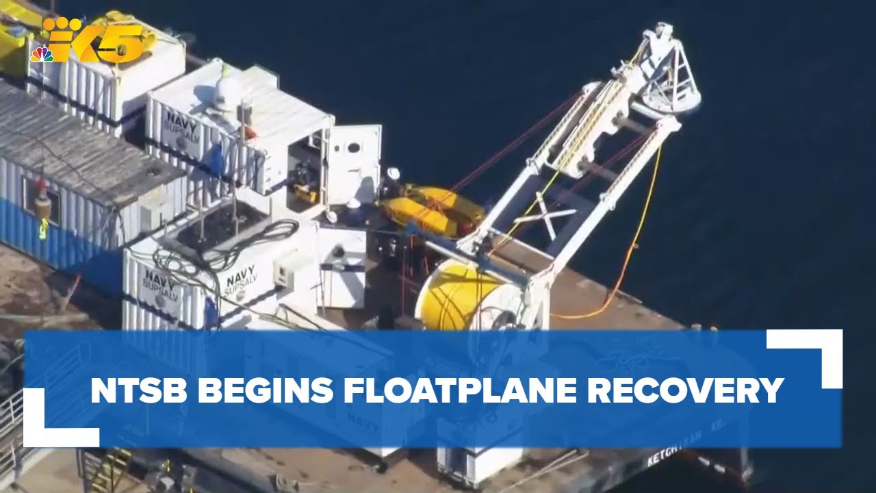 NTSB begins floatplane recovery - YouTube