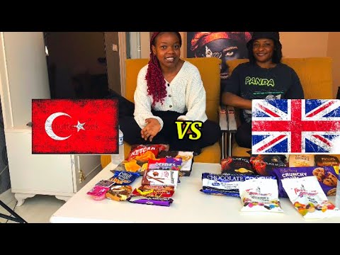 WE TRIED TURKISH AND BRITISH SNACKS FOR THE FIRST TIME!!! - YouTube