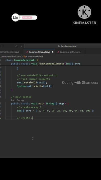 To Print Same Element in Two Arrays|@CodingwithShameera1 #java #programming - YouTube