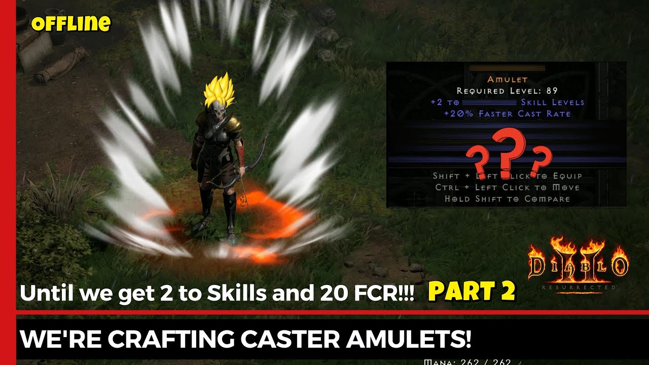WE'RE CRAFTING CASTER AMULETS! #2💪 Until we get 2 to Skills and 20 FCR ...