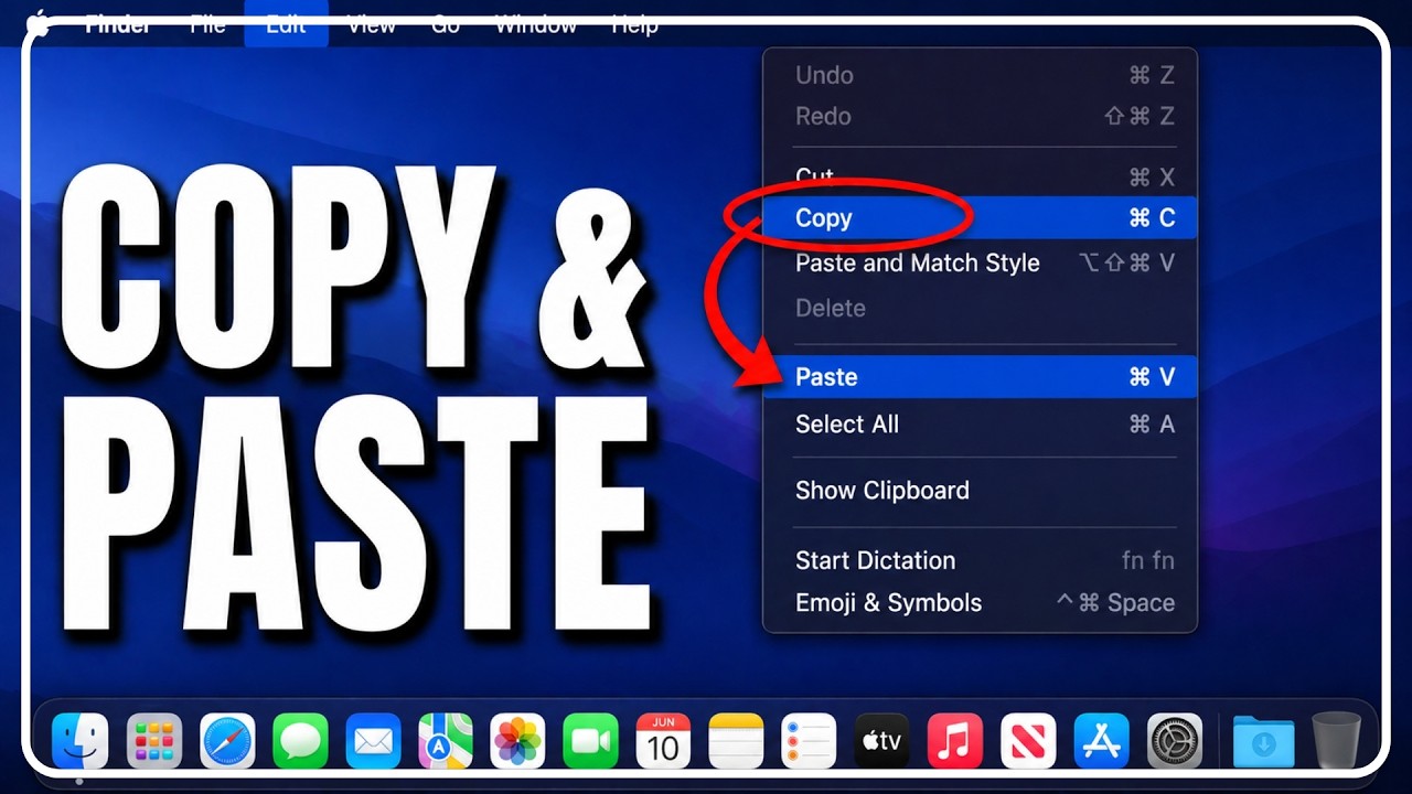 How To Copy and Paste on Mac (Complete Beginner Guide) - YouTube