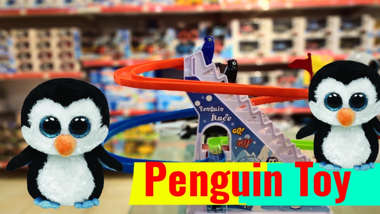 Penguin Racing Track Toy Unboxing Video - YouTube