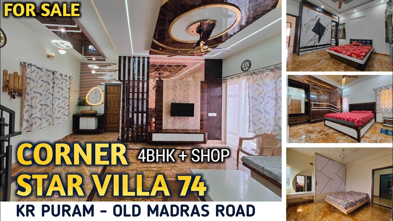 Corner Star Villa 74 | KR Puram 4BHK with Shop For Sale - YouTube