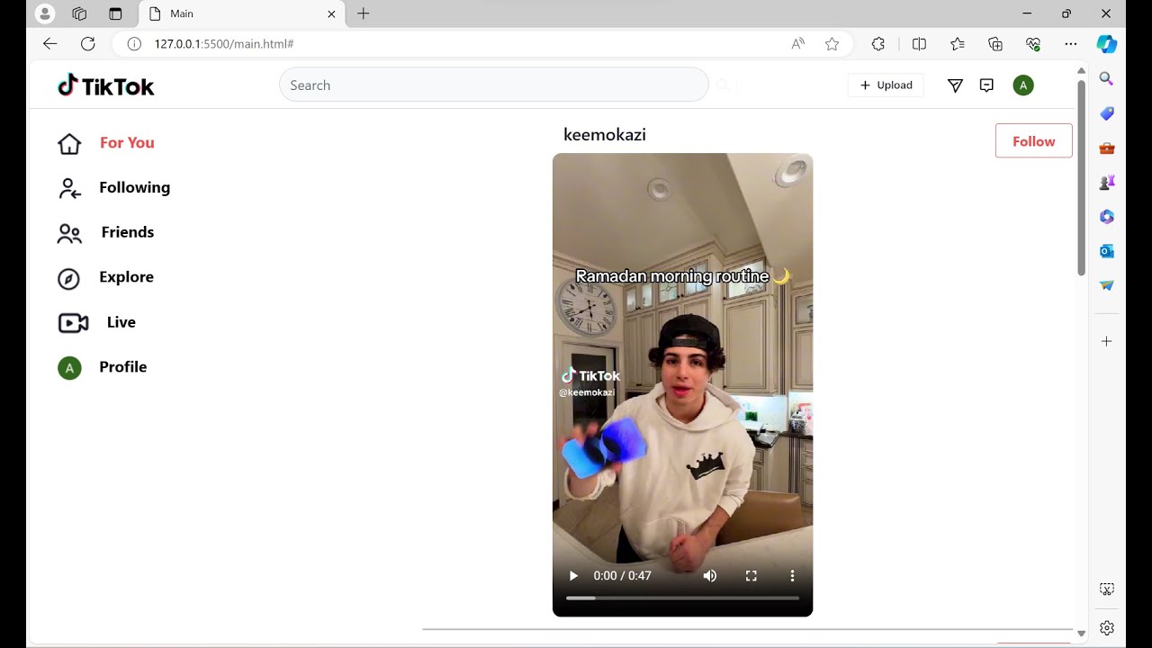 REPLIKA WEB TIKTOK (UTS PEMWEB) - YouTube
