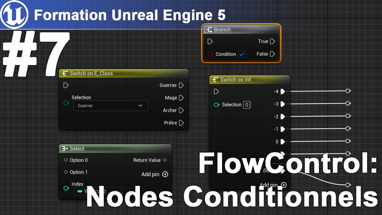 Formation Unreal Engine 5 - [#7] Flow Control: Node Conditionnel ...