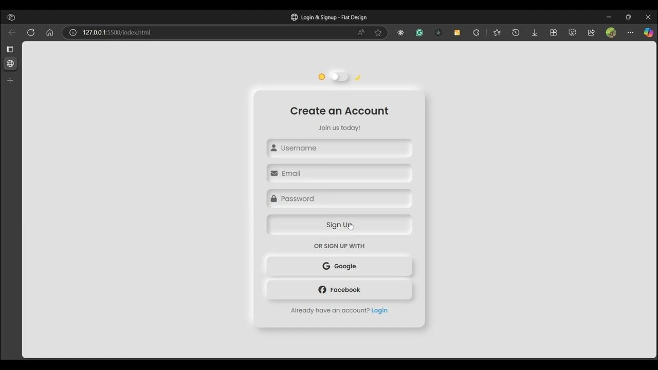 Neumorphism Login Page - Soft UI Design Tutorial | HTML & CSS - YouTube