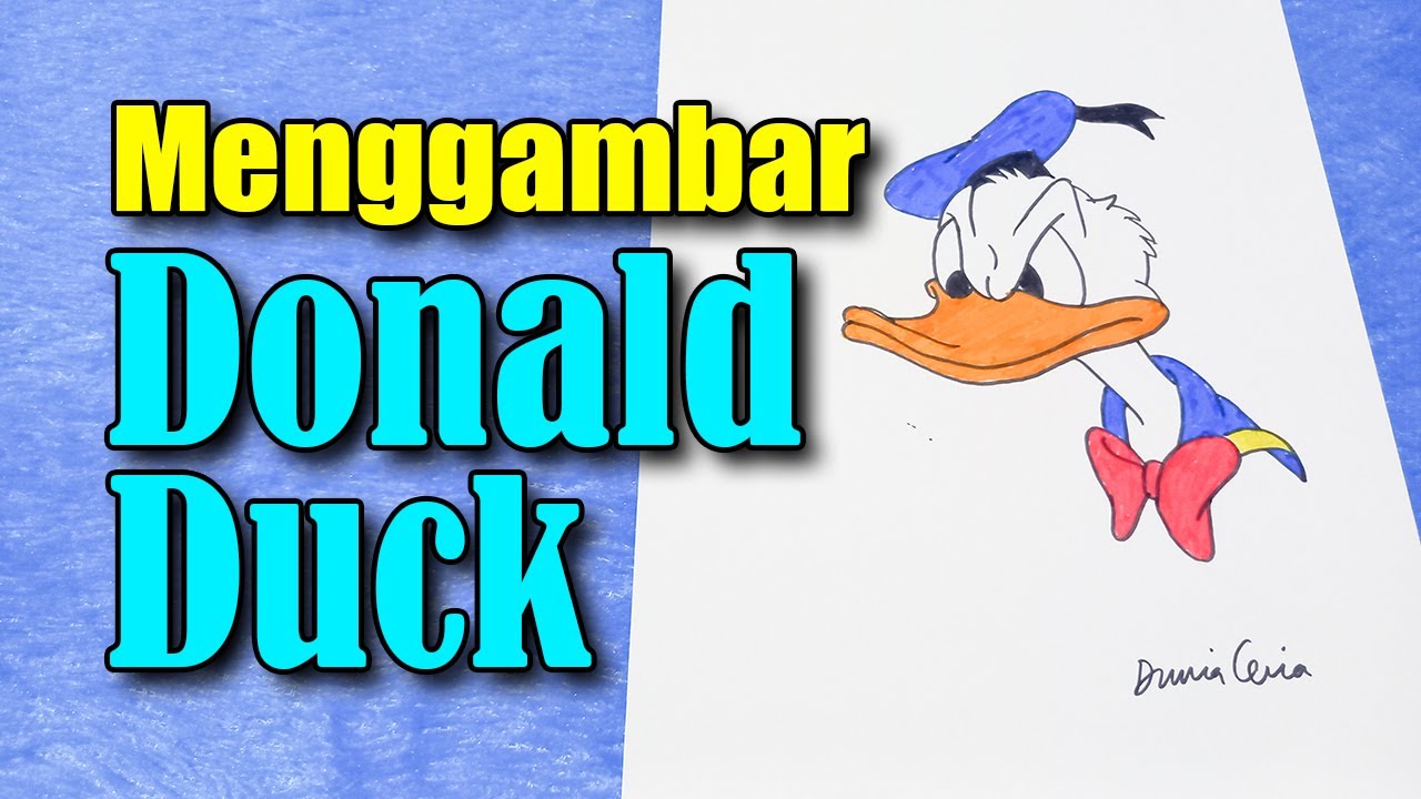MENGGAMBAR DONAL BEBEK / DONALD DUCK #menggambardonald #donaldduck # ...