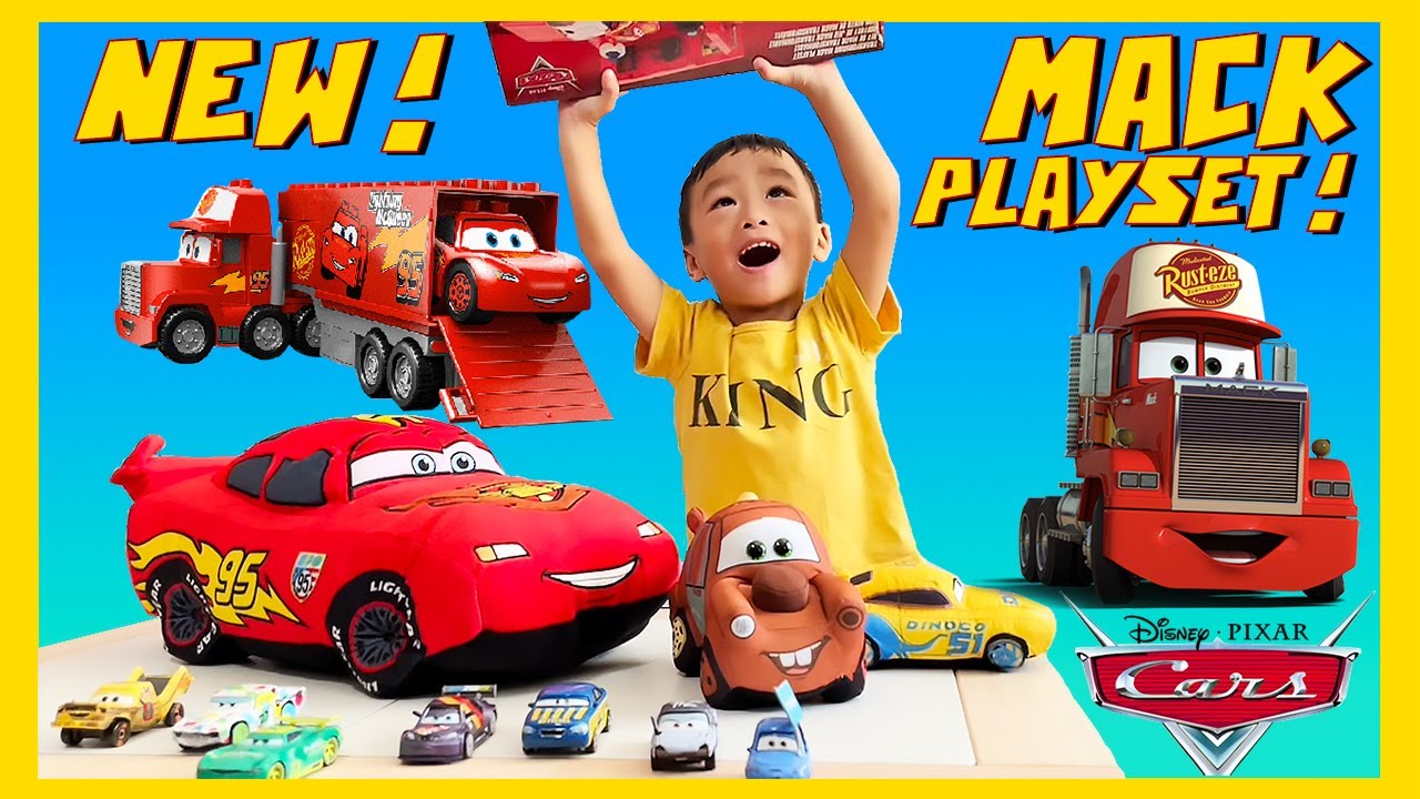 Unboxing the New Mack Carwash Pit Crew Playset Toy Then Lightning ...